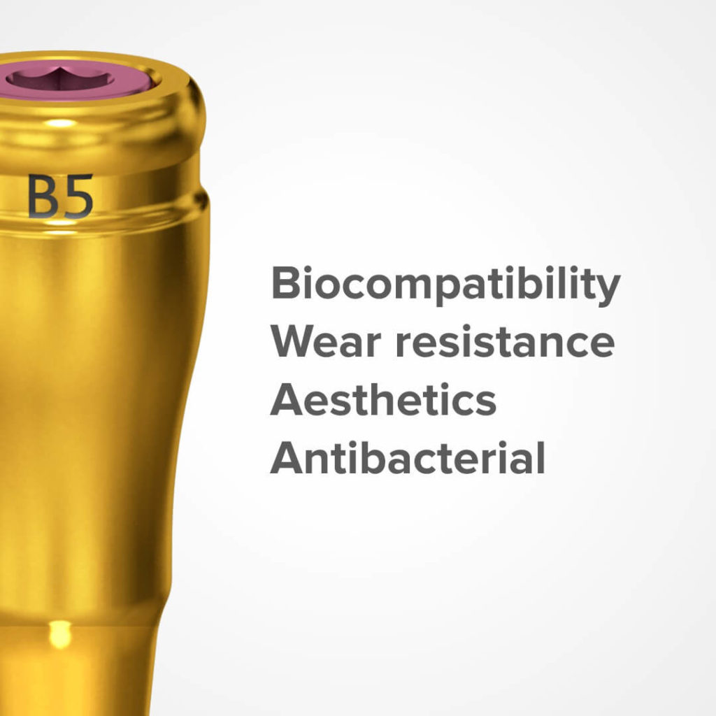 TiN-Coated Narrow Healing and Attachment Abutments